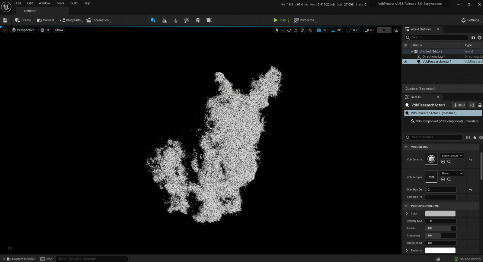 Adding OpenVDB Support to Unreal | Eidos-Montréal